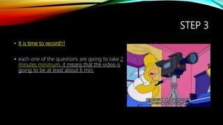 Video recording steps | PPTX