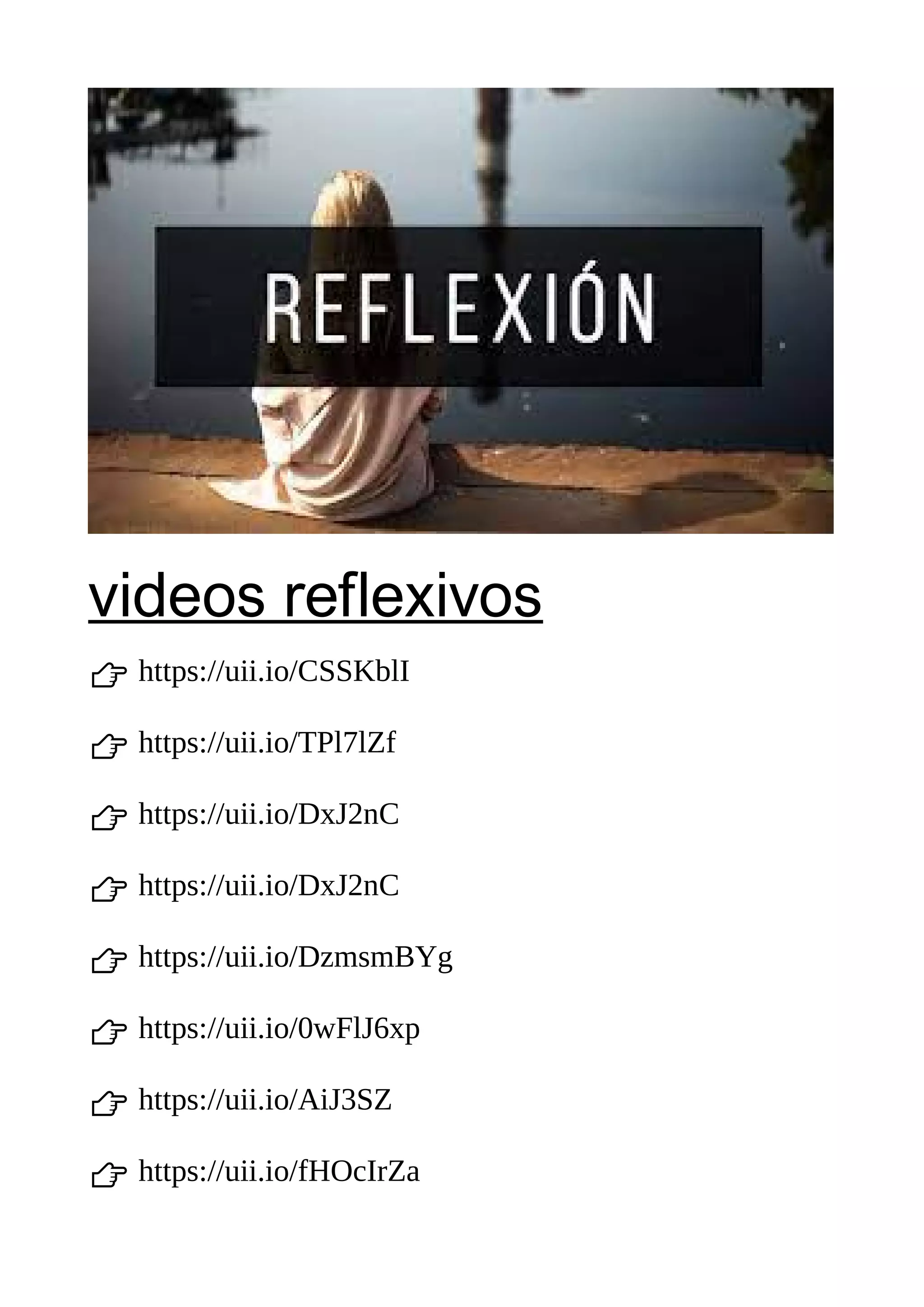Video reflexivo e inspirador 1 | PDF