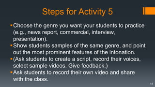Teaching Intonation Through Short Videos | PPTX