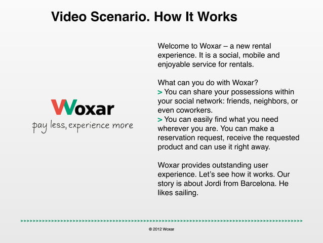 Video scenario | PPT