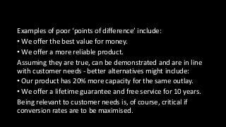 Develop a unique value proposition that maximises conversion rates. | PPT