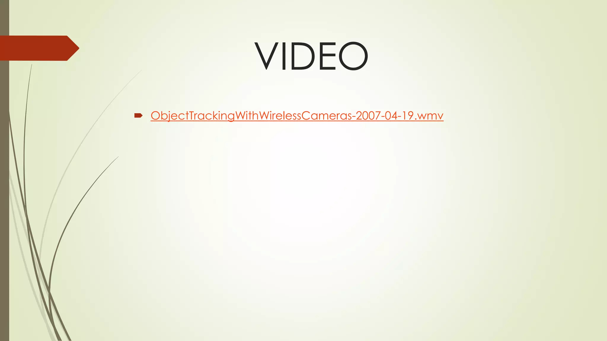 WIRELESS Visual SENSOR NETWORK | PPTX