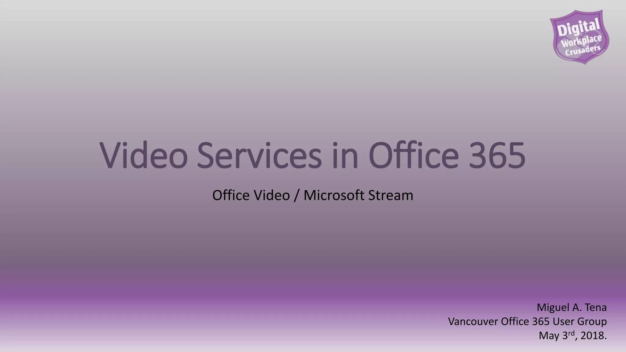 Overview of Video services in Office 365 | PPT