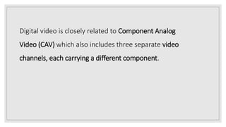 Video signal-ppt | PPTX | Home Entertainment Systems | Consumer Electronics