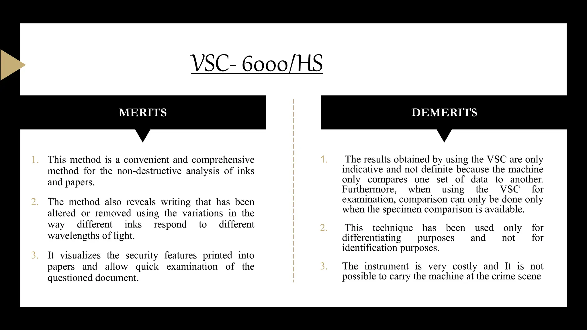 Video Spectral Comparator(VSC 6000/HS) For Questioned Documents ...