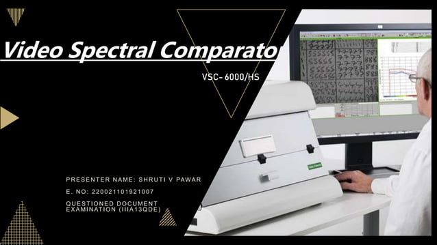 Video Spectral Comparator(VSC 6000/HS) For Questioned Documents ...