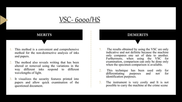Video Spectral Comparator(VSC 6000/HS) For Questioned Documents ...