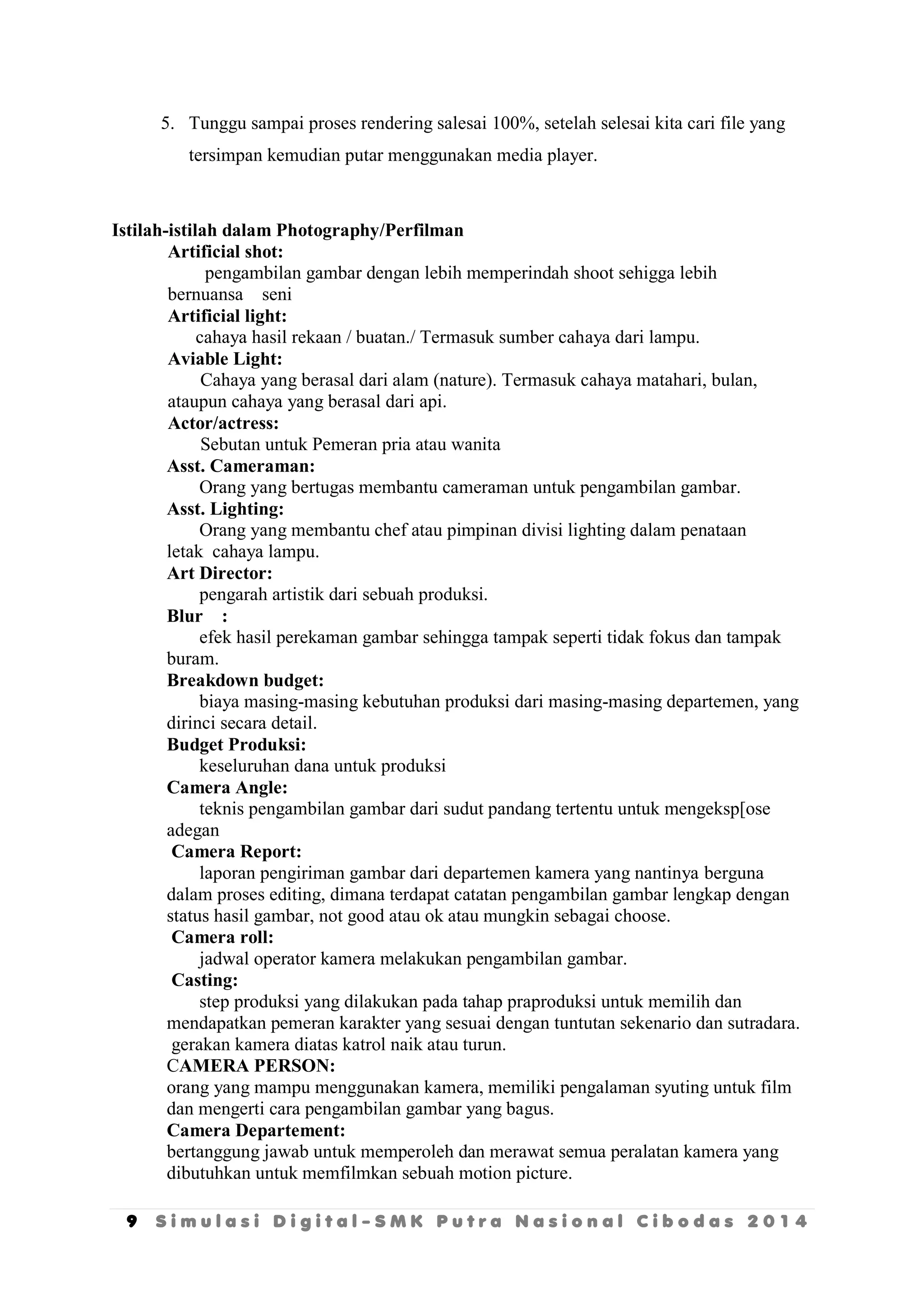 teknik cara pengambilan gambar dan editing video menggunakan corel ...