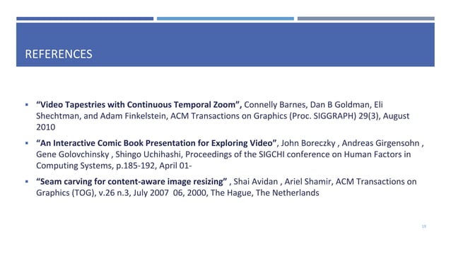 Video Summarization using Tapestry | PPT