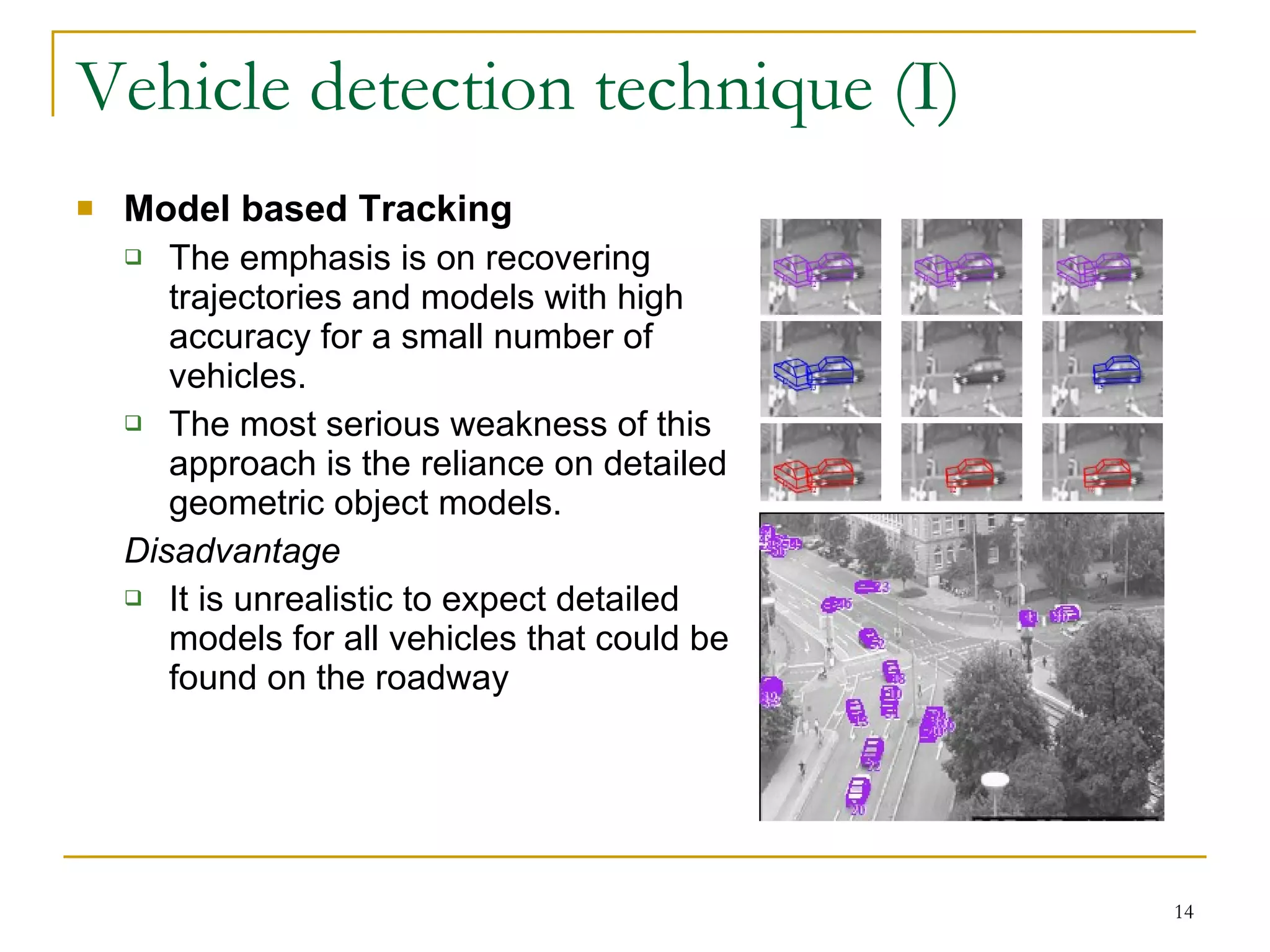 Video Surveillance Systems For Traffic Monitoring | PPT
