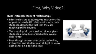 7 Ways Video can Enhance the Student Experience | PPT
