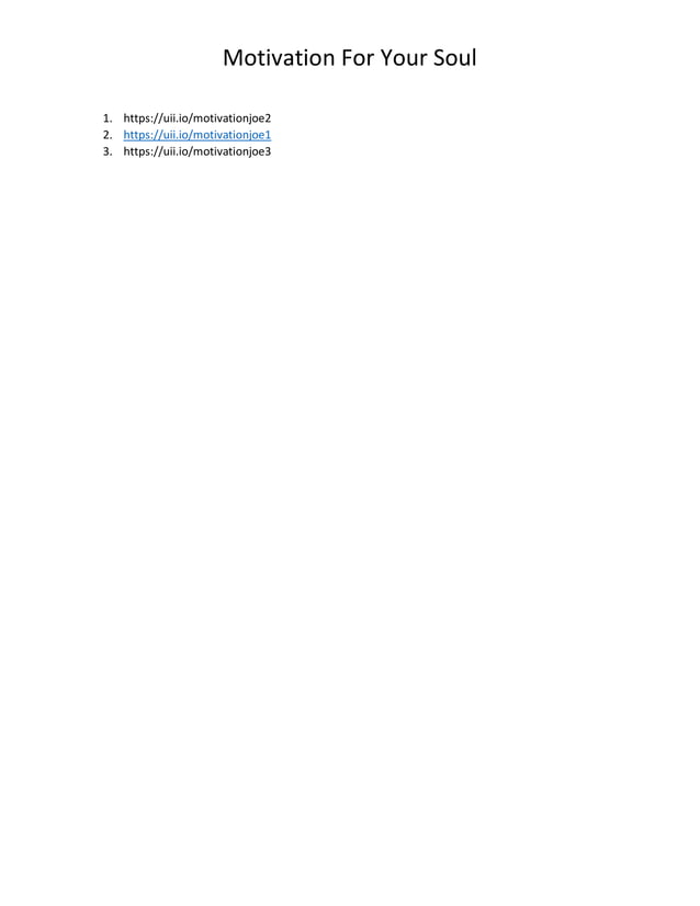 Motivation for the soul | PDF