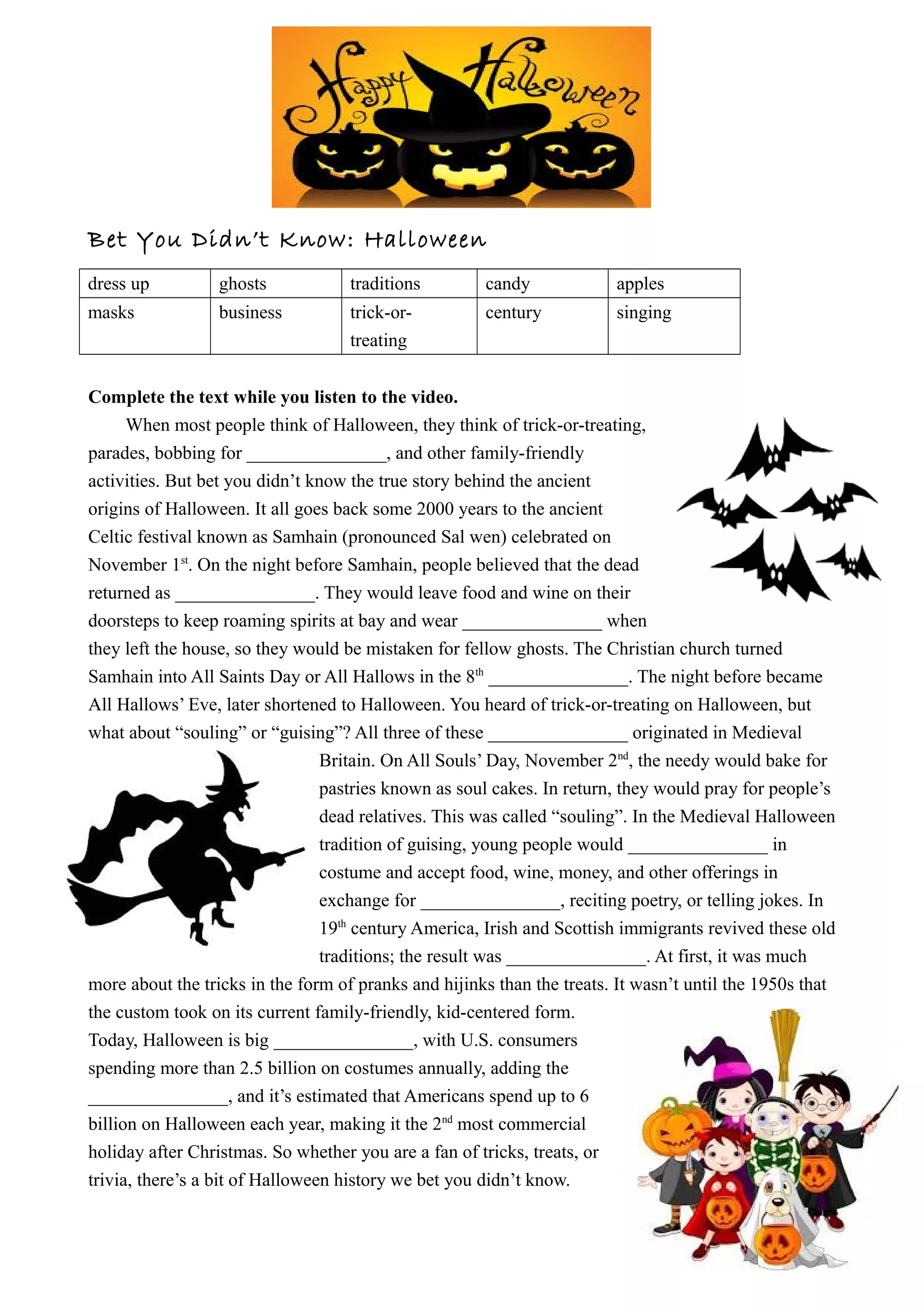 Halloween Origins | DOC | National & Civic Holidays | Holidays