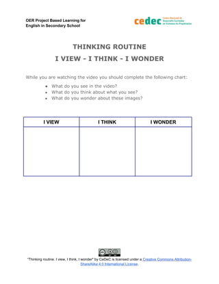 Thinking routine (Video) | DOC
