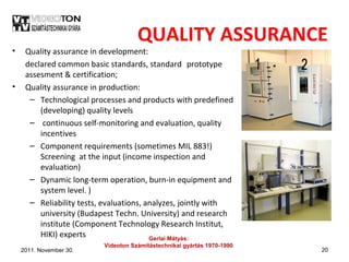 Videoton (Hungary) computer manufacturing (1970 1990) english version | PPT