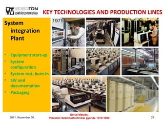 Videoton (Hungary) computer manufacturing (1970 1990) english version | PPT