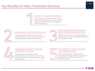 Video Translation Services by Assist App | PPT