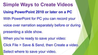Video tutorial | PPTX