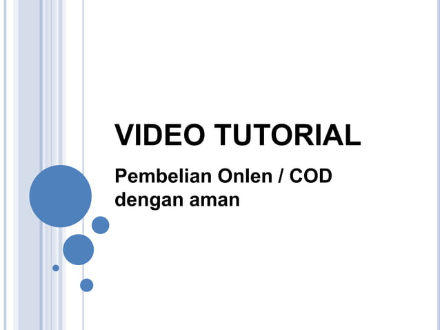 Video tutorial COD | PPTX