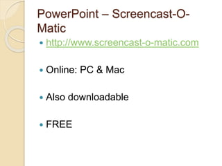 Create your own video tutorials. Carmen García | PPT
