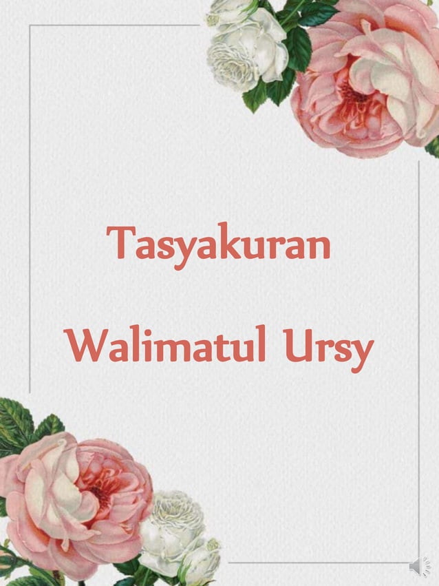 Template Video Invitation Walimatul Ursy | PPTX