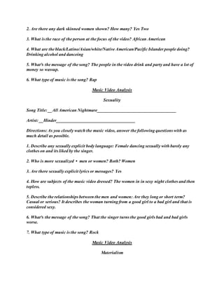 Video worksheet | PDF