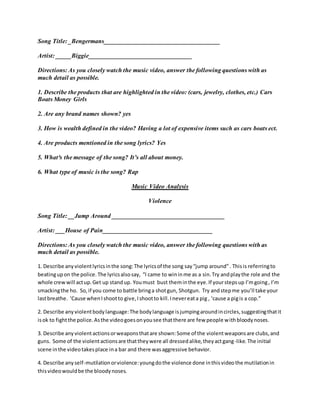Video worksheet | PDF