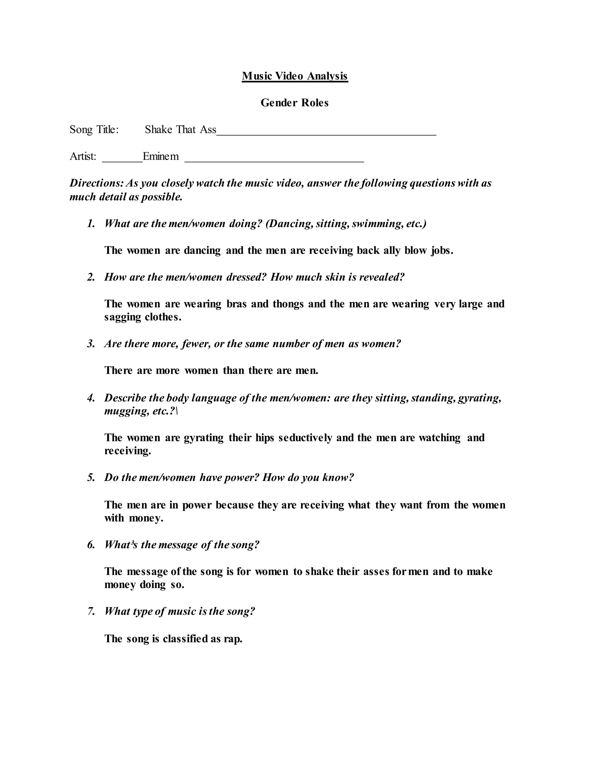 Video worksheet | PDF
