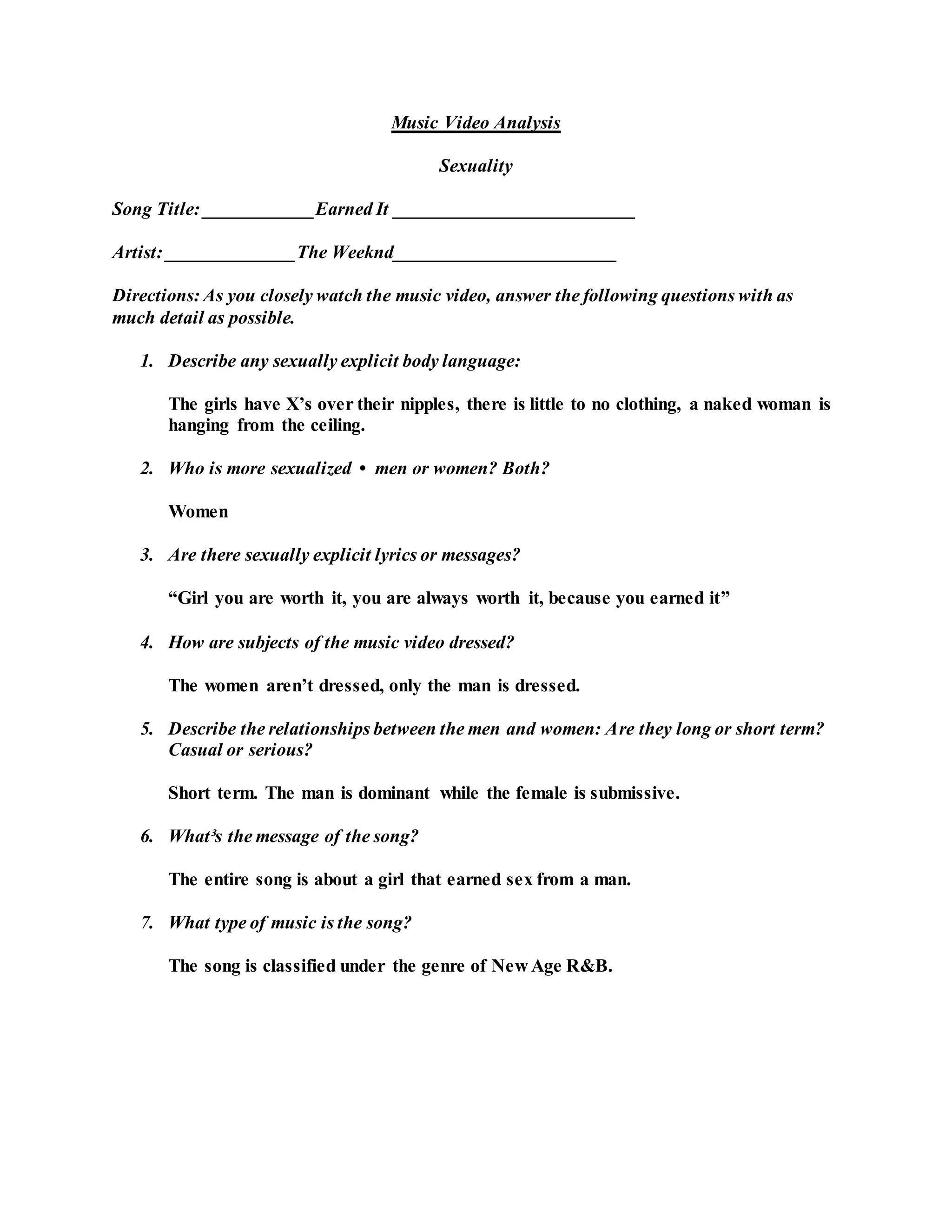 Video worksheet | PDF