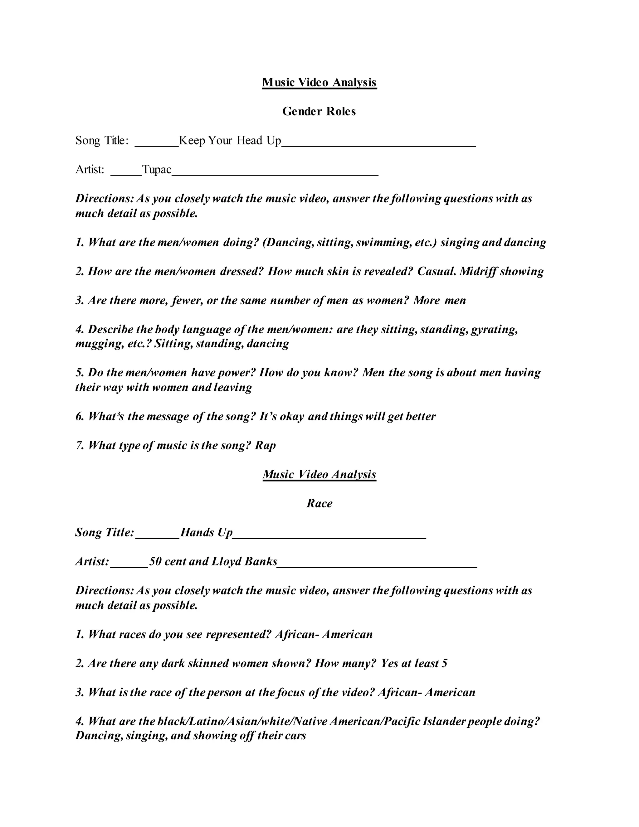 Video worksheet | PDF