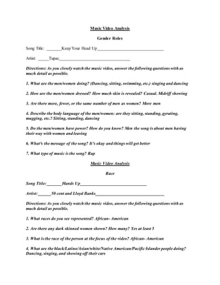 Video worksheet | PDF