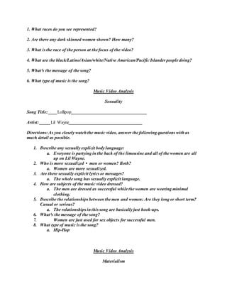Video worksheet | PDF