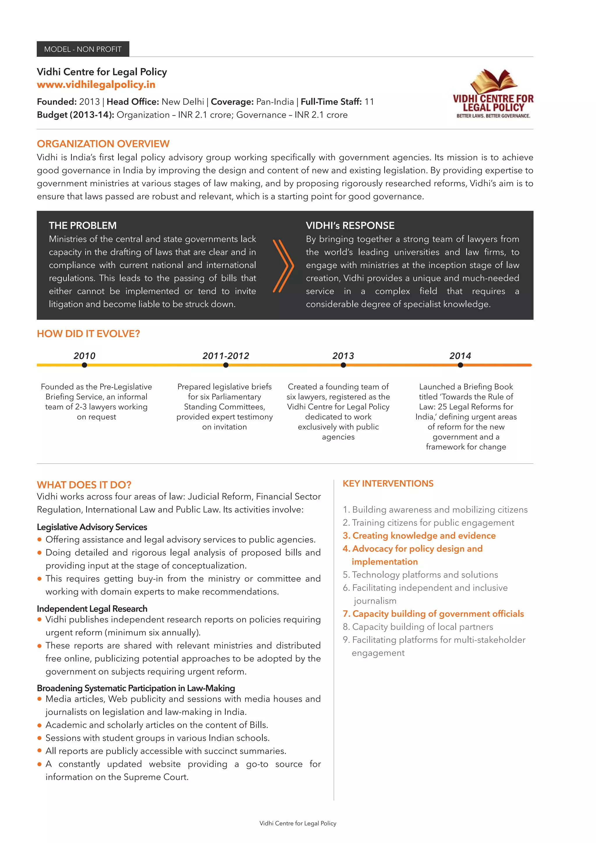 Vidhi Centre for Legal Policy | PDF