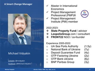 Michael Vidyakin: ТОП 10 викликів для Проєктного офісу в організації, і ...