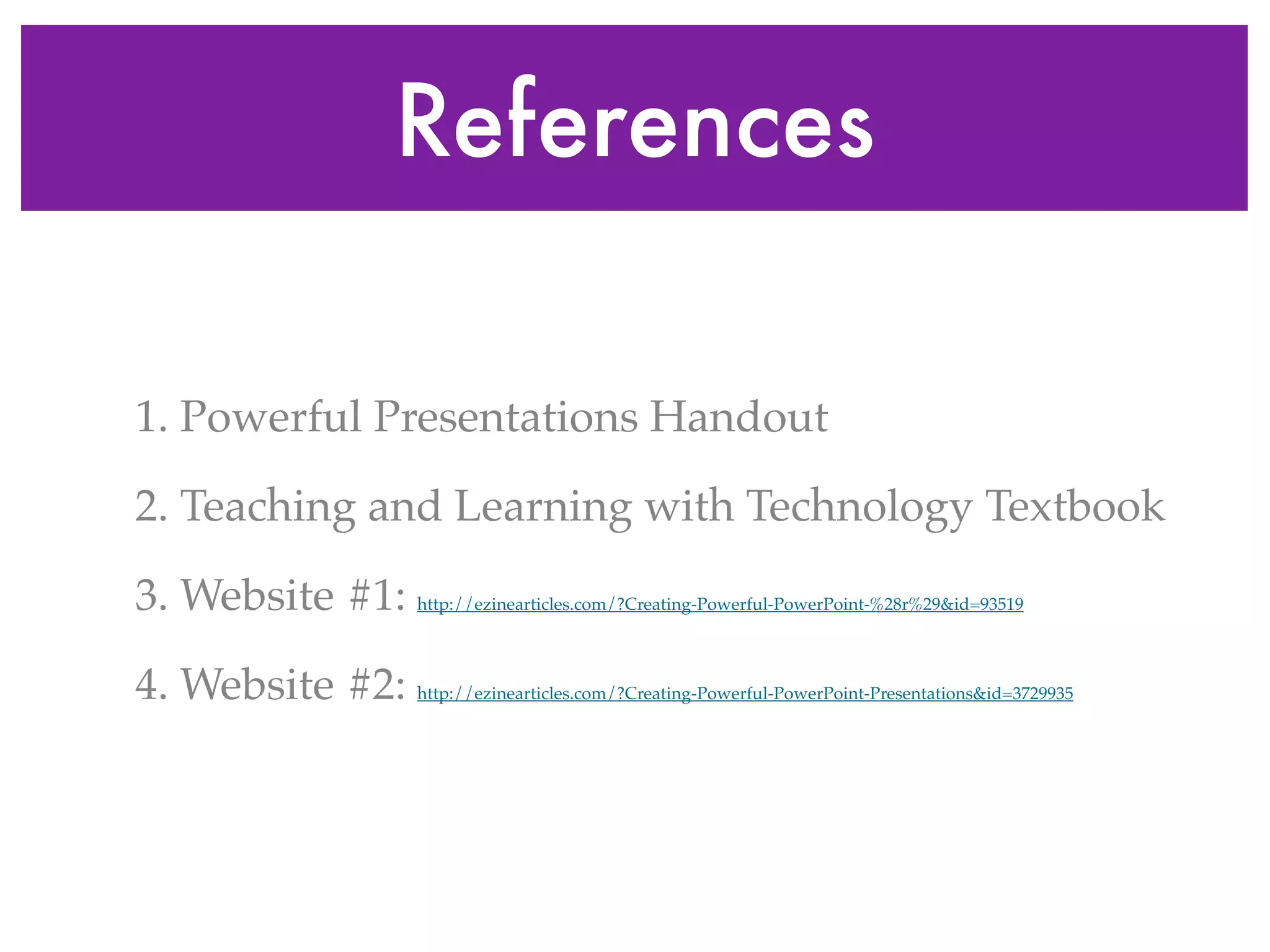 Powerful Powerpoints | KEY