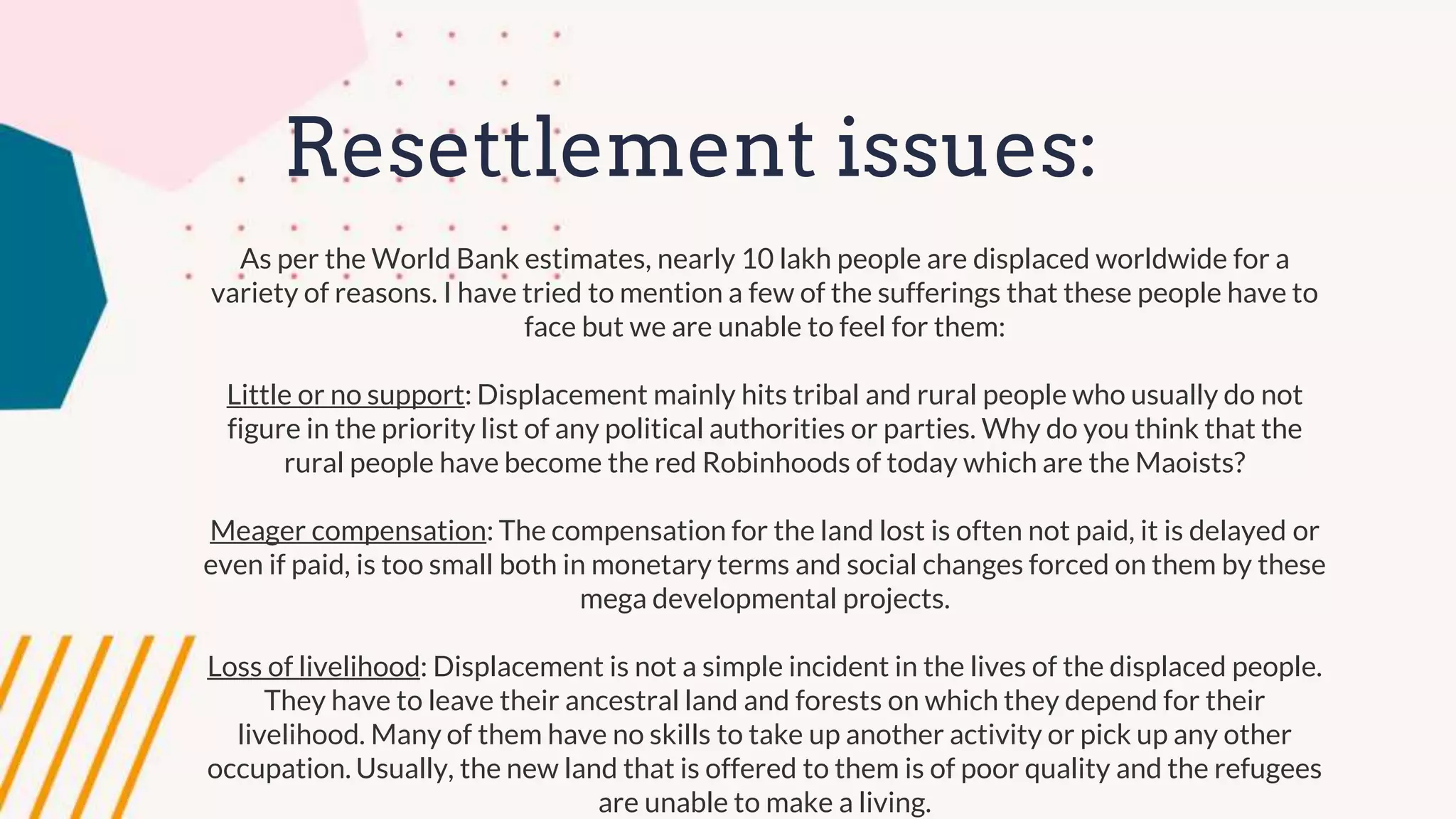 Rehabilitation & Resettlement | PPTX