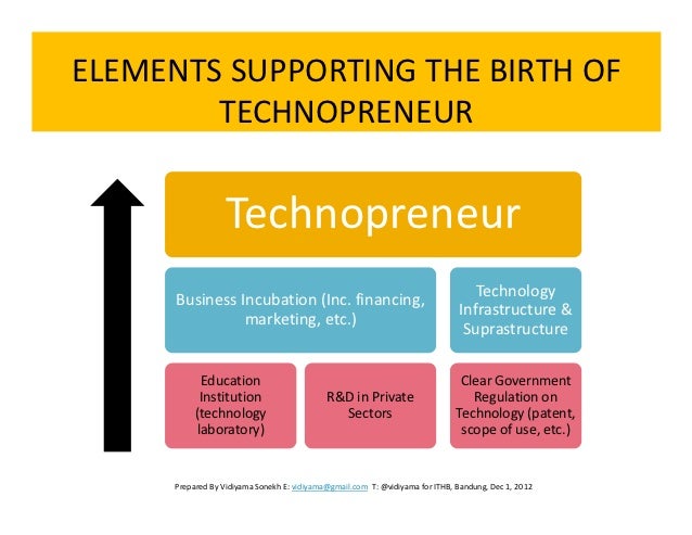Explaining Technopreneurship: A Combination of Theory & Personal Expe…