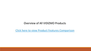 Vidizmo EnterpriseTube - Enterprise Video Streaming Solution | PPTX