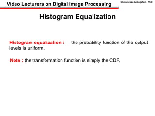 DIGITAL IMAGE PROCESSING | PPT | Photo Editing Software | Computer Software and Applications