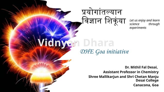 Vidnyan Dhara 2025 Initiative of DHE,Goa to promote general science | PPSX