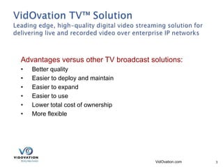 Vid ovation tv-iptv-business-enterprise | PPT