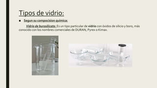 Vidrios y sus uso en la construccion | PPTX