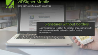 VidSigner by ValidatedID Biometric Signature | PPT