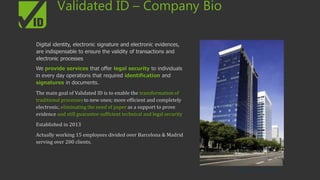 VidSigner by ValidatedID Biometric Signature | PPT