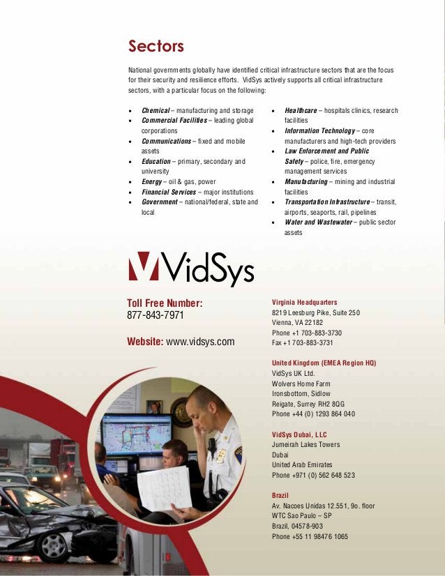 Vidsys Physical Security Information Management (PSIM) solution | PDF