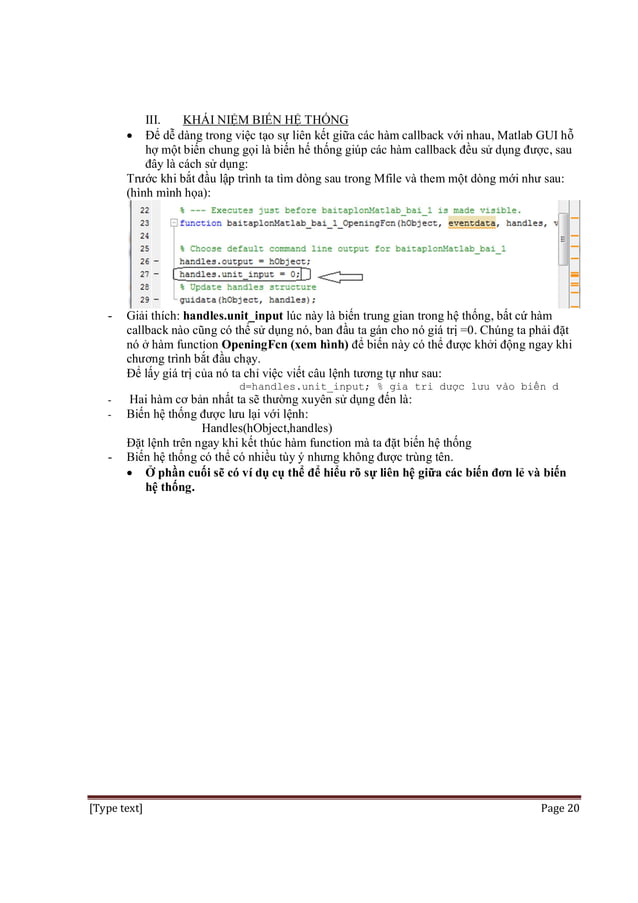 Vi du chi tiet giai thich lap trinh gui trong matlab | PDF