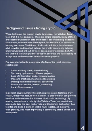 Vidulum Lite Paper (Rev. 1.1) | PDF