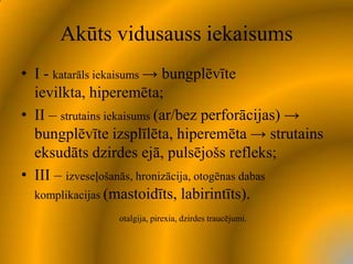 Vidusauss iekaisums | PPTX
