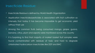 Insecticide Residue in Fruit Crops like mango and guava .pptx