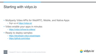 Basic/Advanced Text-Chat on vidyo.io